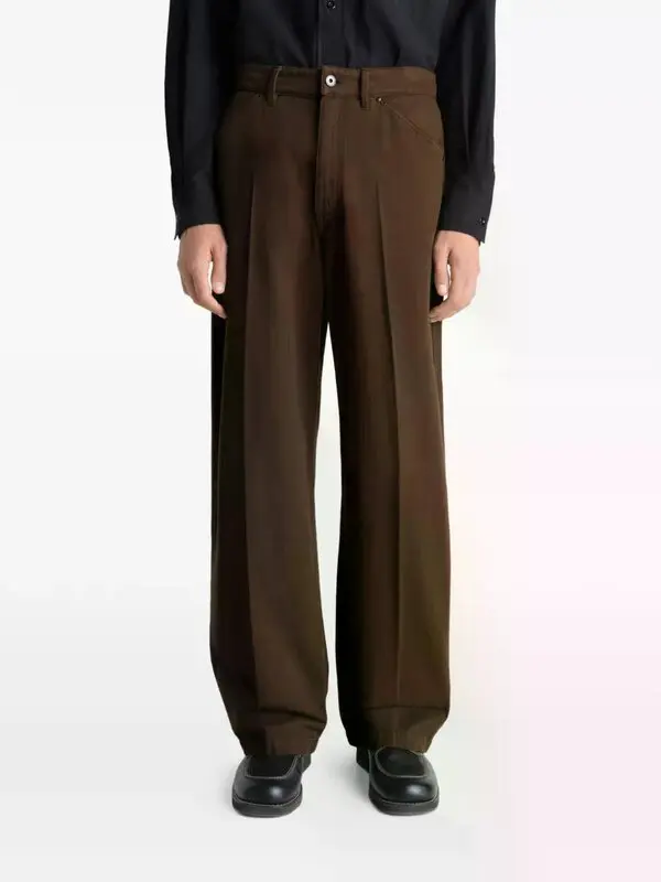 LEMAIRE Brushed Twill Wide Leg Trousers