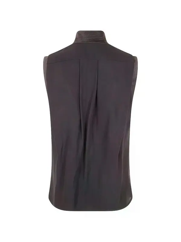 Elisabetta Franchi Sleeveless Cowl-neck Blouse - Grey
