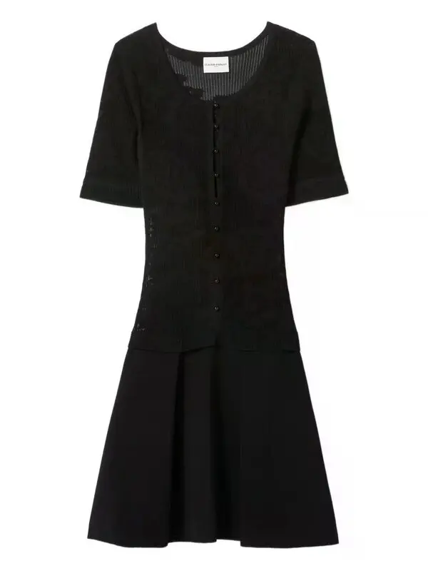 Claudie Pierlot Button-fastening Mini Dress - Black
