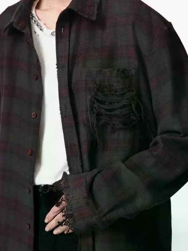 ARTICLE TEN Plaid Cotton Shirt