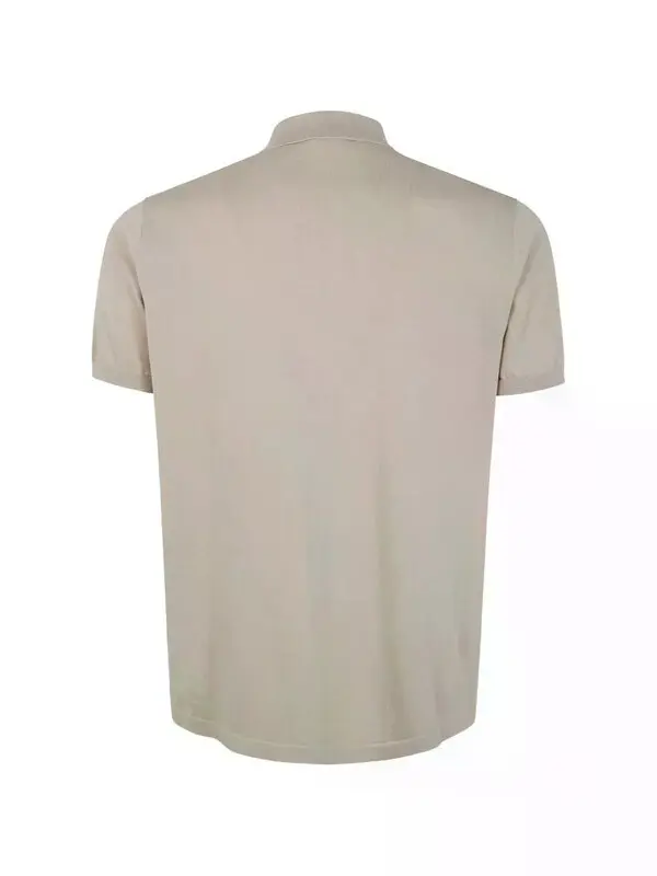 Aspesi Short-sleeve Buttoned Polo Shirt - Neutrals