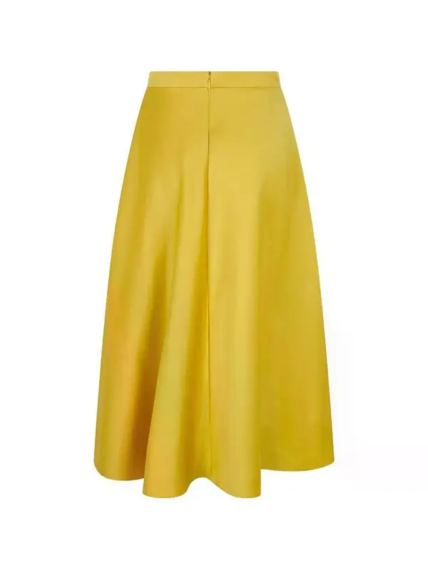 Elisabetta Franchi Midi Skirt With Logo Chain Detail