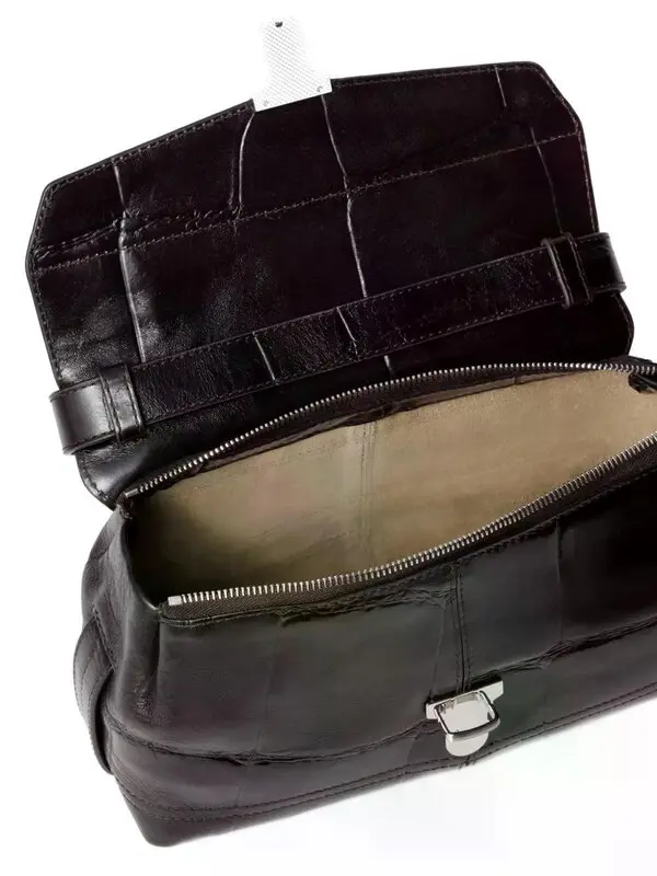 LEMAIRE Small Croc-embossed Shoulder Bag