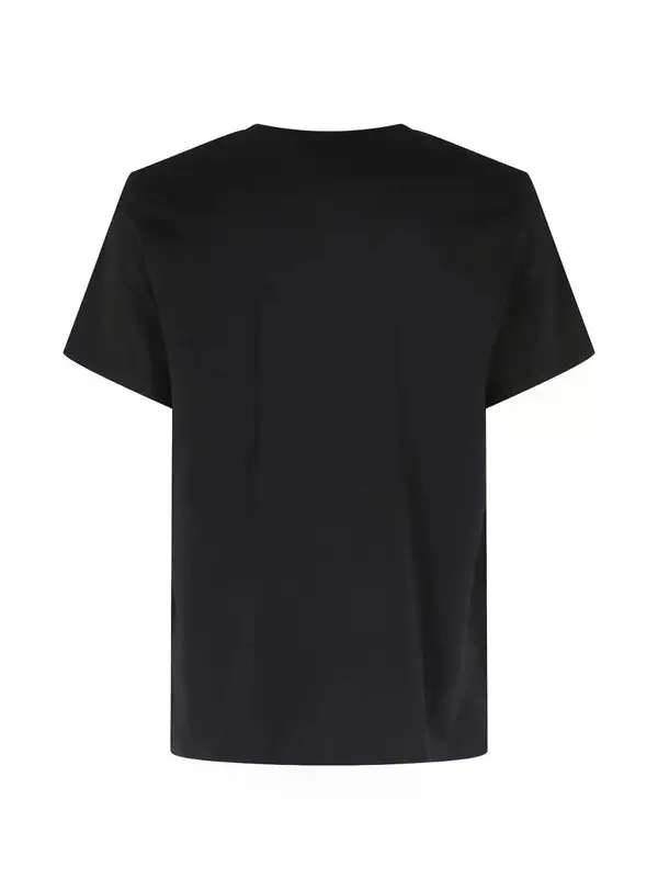 DONDUP Logo-embroidered T-shirt - Black