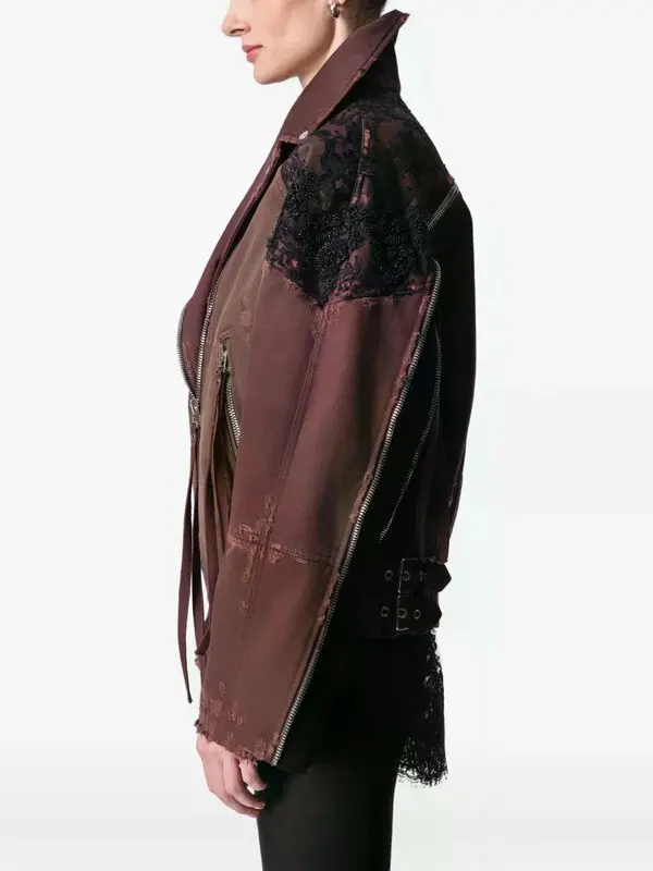 ARTICLE TEN Lace-paneled Jacket
