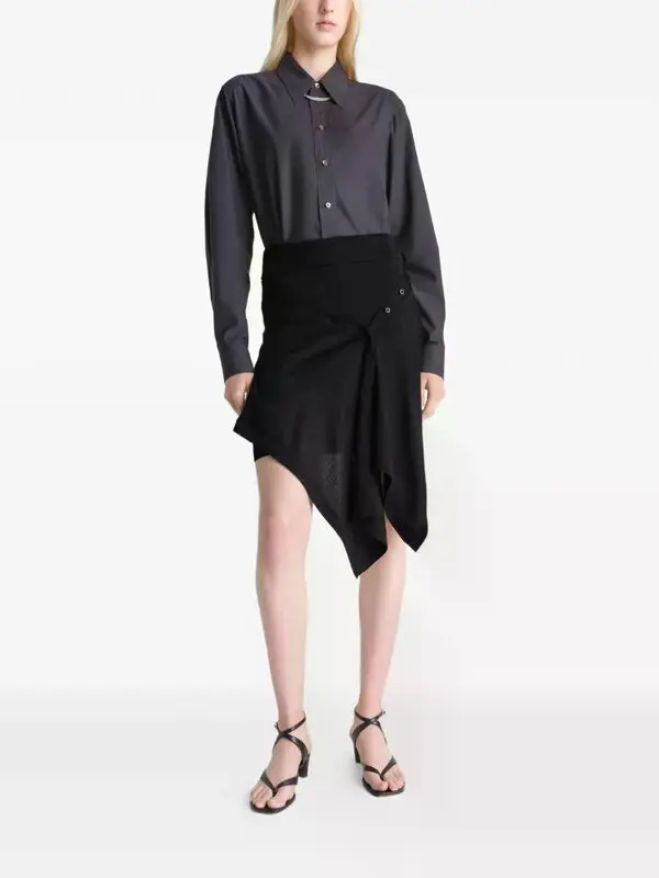 LEMAIRE Buttoned Draped Asymmetric Skirt