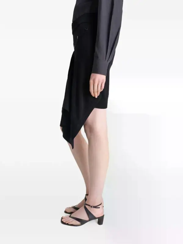 LEMAIRE Buttoned Draped Asymmetric Skirt