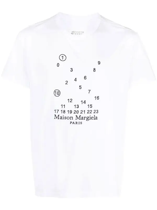 MAISON MARGIELA Fancy Print T-shirt - White