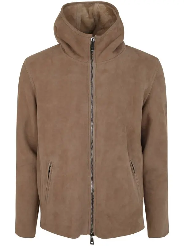 GIORGIO BRATO Sheepskin Bomber Jacket