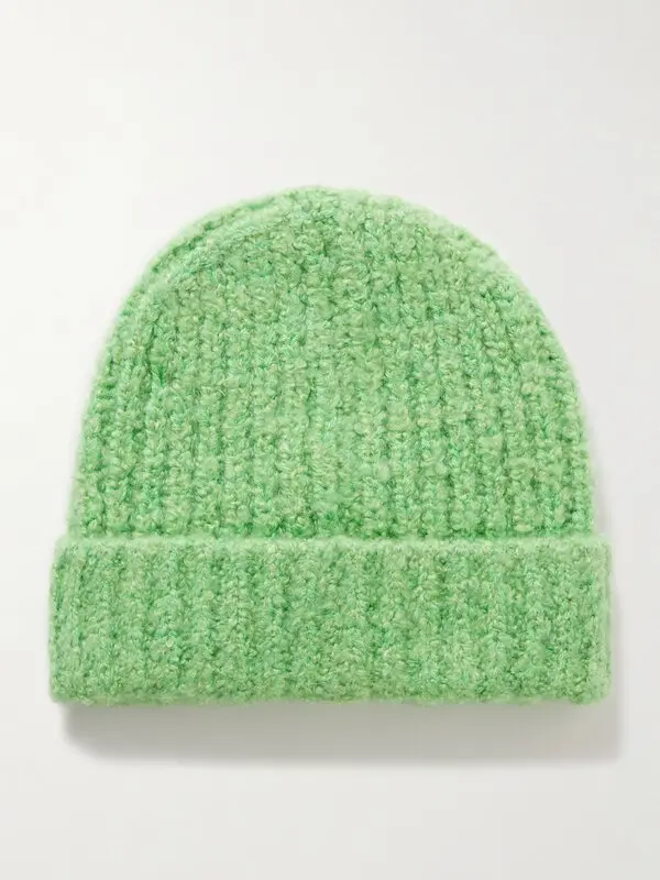 GOD'S TRUE CASHMERE God’s True Cashmere Button-embellished Ribbed Beanie