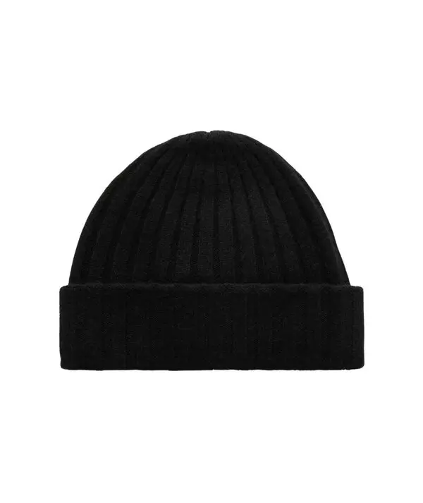 TOTEME Ribbed Cashmere Beanie - Black