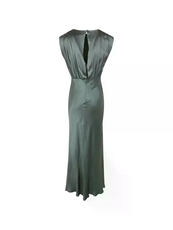 SEMICOUTURE Gathered Detail Maxi Dress