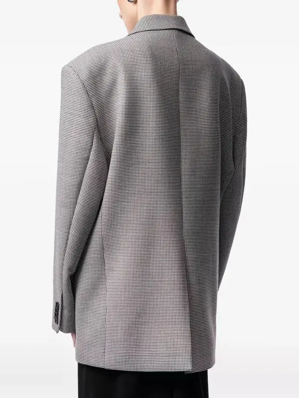 ARTICLE TEN Houndstooth Double-breasted Blazer