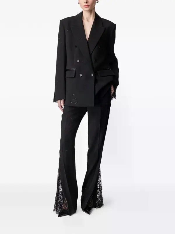 ARTICLE TEN Lace-detail Trousers