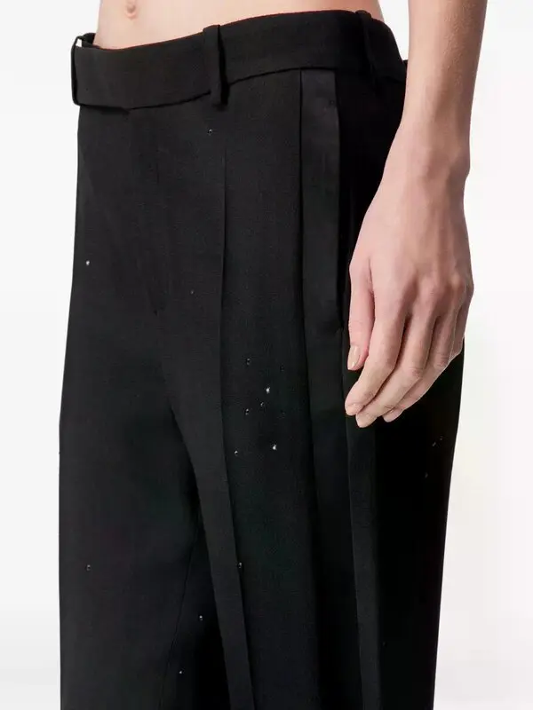 ARTICLE TEN Lace-detail Trousers