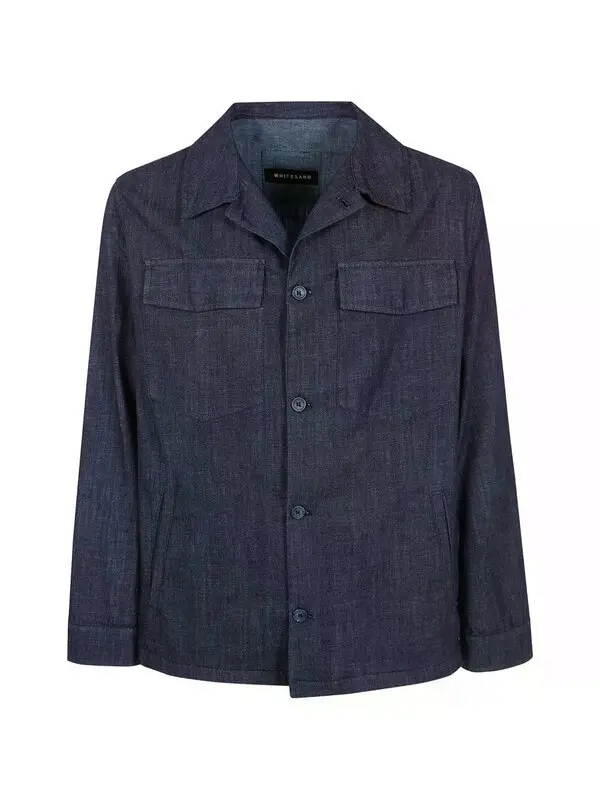 WHITE SAND Buttoned Pocket Shirt