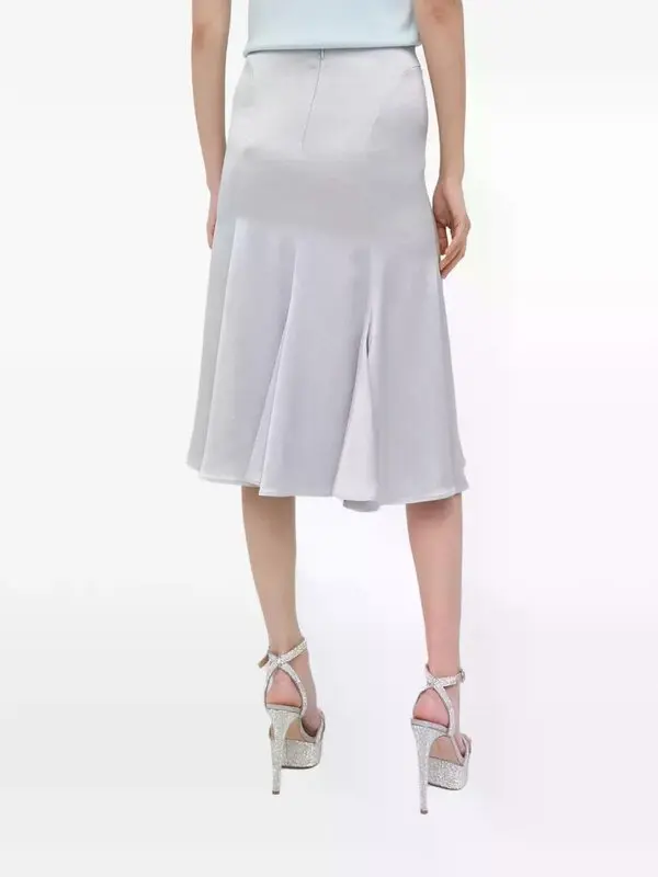 TRUSSARDI Flared Midi Skirt - Grey