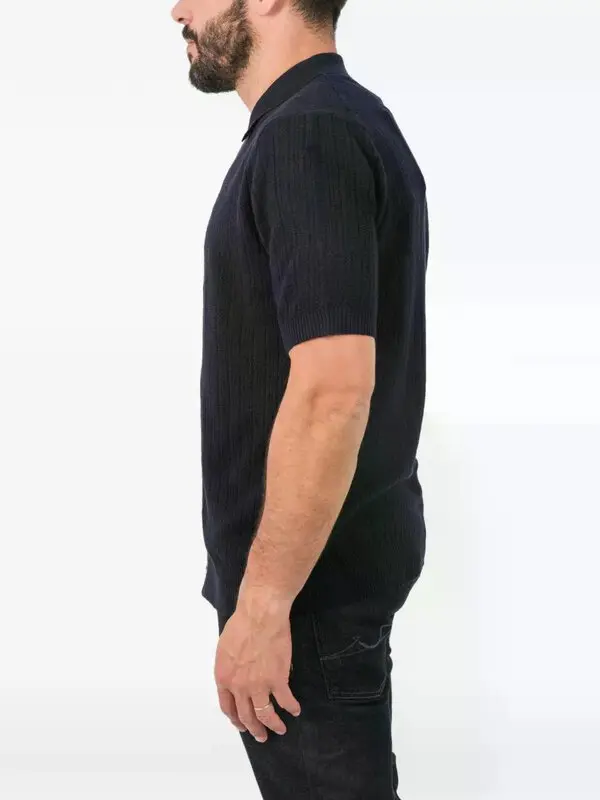 Nn07 Nolan Buttoned Short-sleeve Shirt - Blue