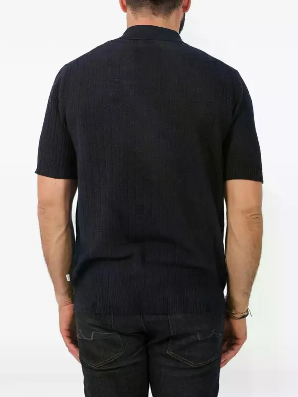 Nn07 Nolan Buttoned Short-sleeve Shirt - Blue