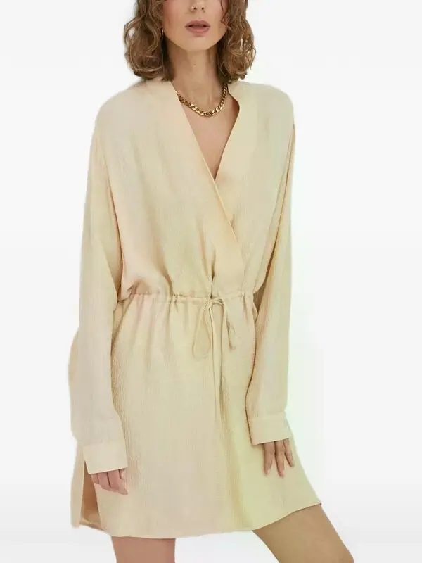 HERSKIND V-neck Mini Dress With Drawstring
