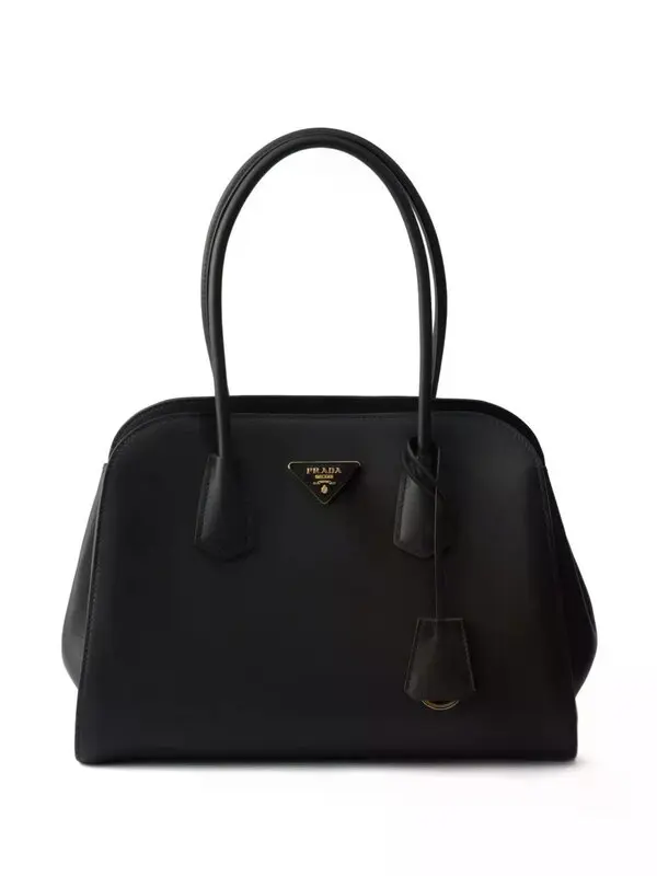 Prada Leather Tote Bag - Black