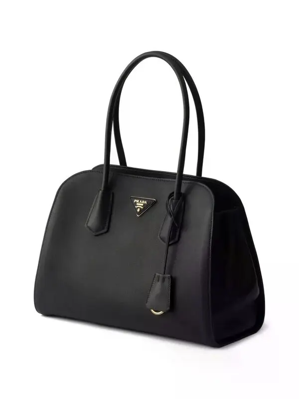 Prada Leather Tote Bag - Black