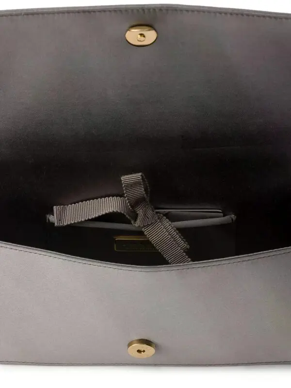 Prada Mini Satin Shoulder Bag - Grey