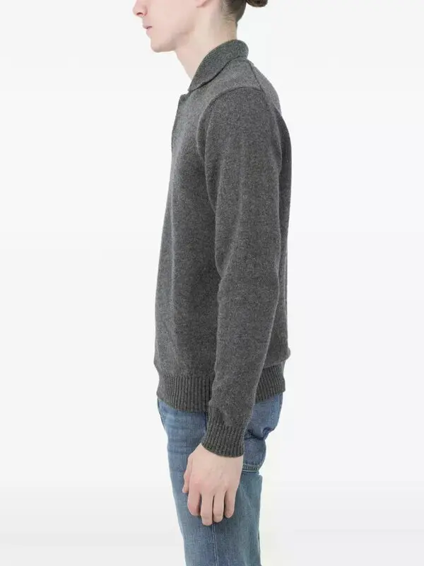ZANONE Mélange-effect Polo Shirt