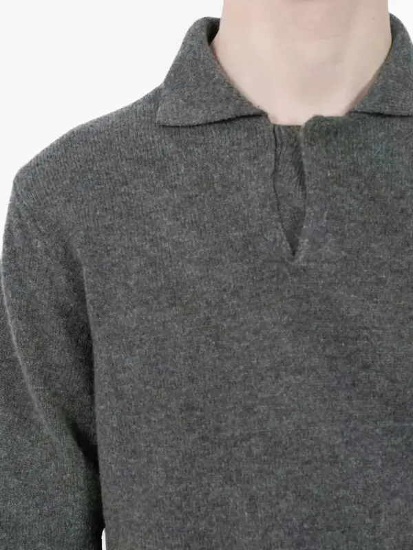 ZANONE Mélange-effect Polo Shirt