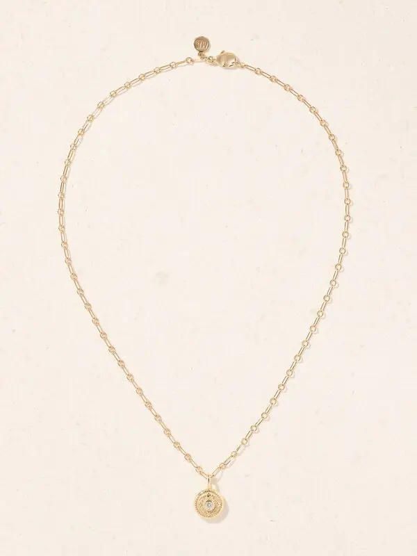 MARLO LAZ Lasso 14-karat Diamond Necklace - Gold