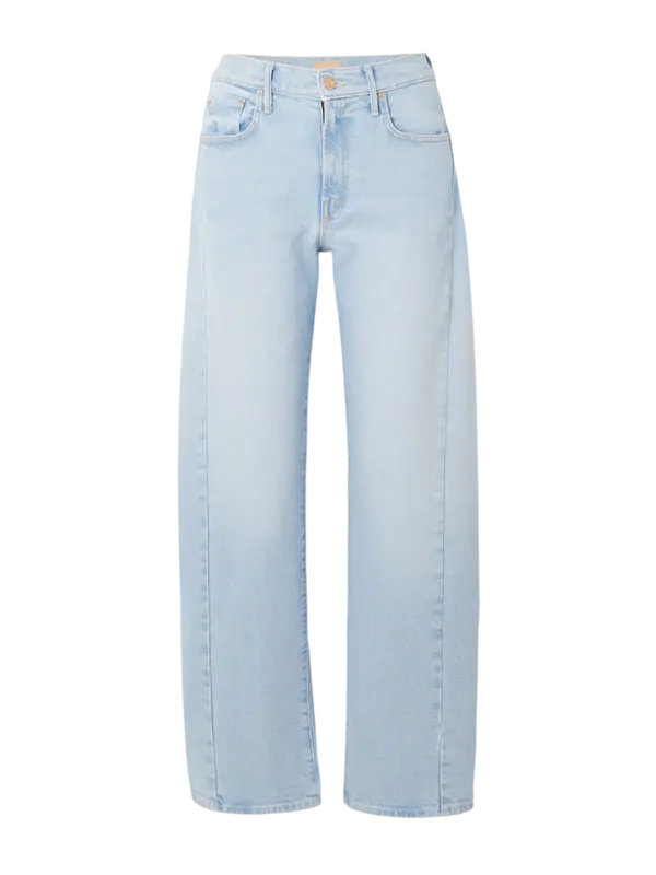 MOTHER The Half-pipe Hover Mid-rise Wide-leg Jeans - Blue