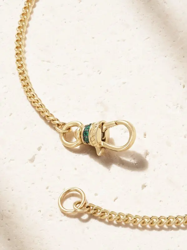 LUCY DELIUS 14-karat Gold Emerald Necklace