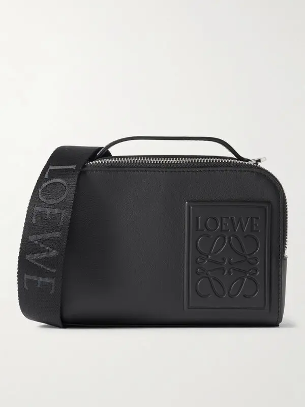 Loewe Camera Mini Leather Messenger Bag - Black