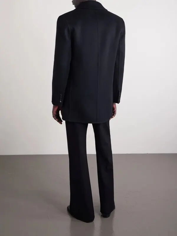 Saint Laurent Double-breasted Wool Pea Coat