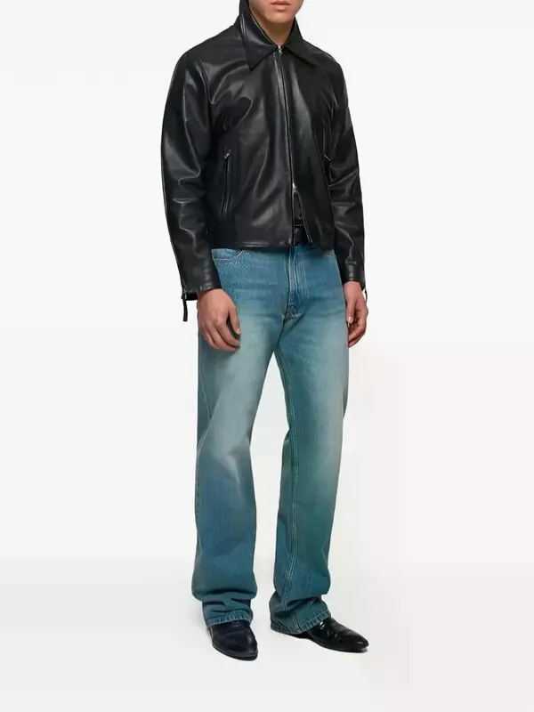 O.FILES Leather Jacket