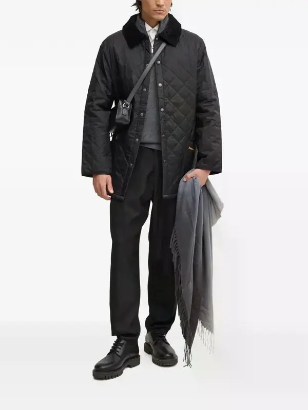 Barbour Liddesdale Diamond-quilt Jacket - Black