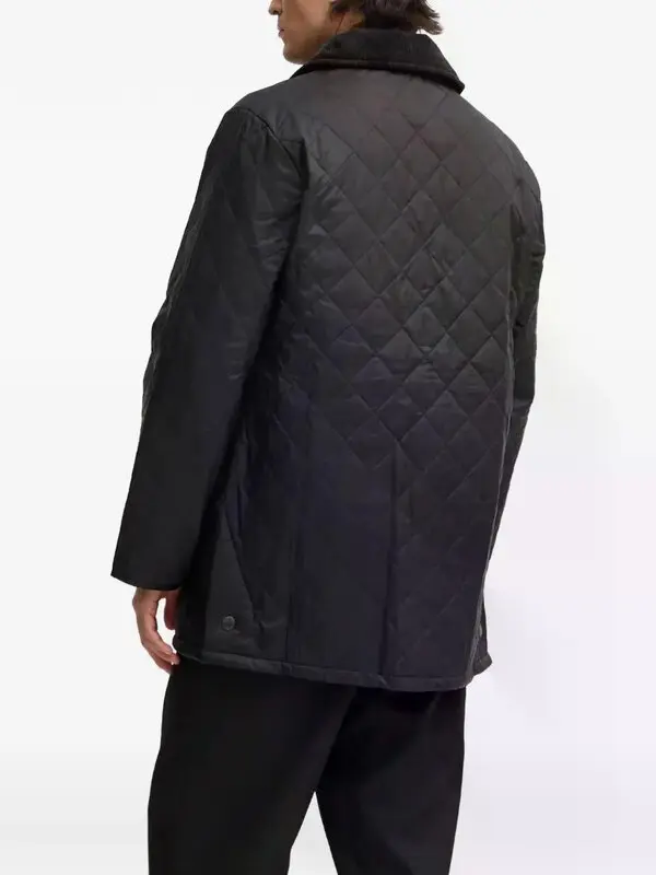 Barbour Liddesdale Diamond-quilt Jacket - Black