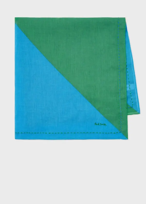 Paul Smith And Green Bandana Scarf