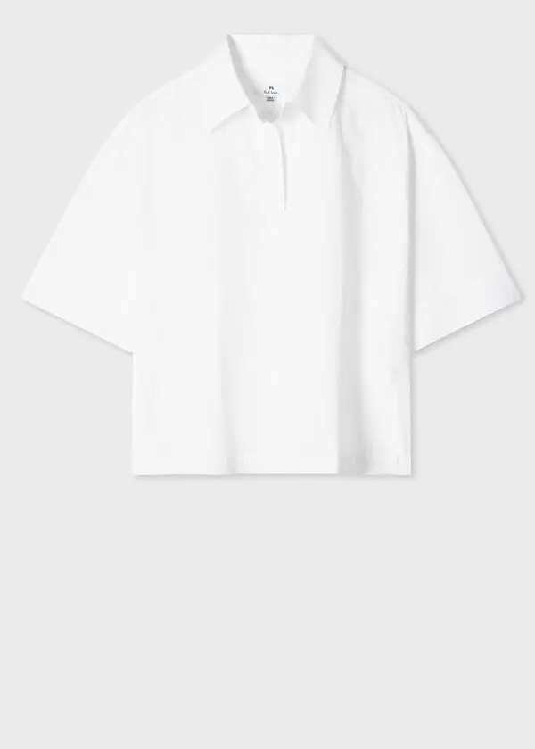 Paul Smith Cotton Embroidered Short Sleeve Shirt