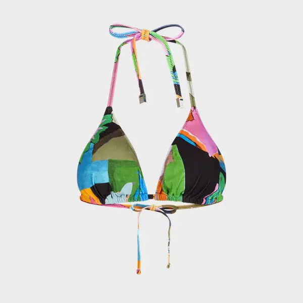 Paul Smith River Collage' Bikini Top