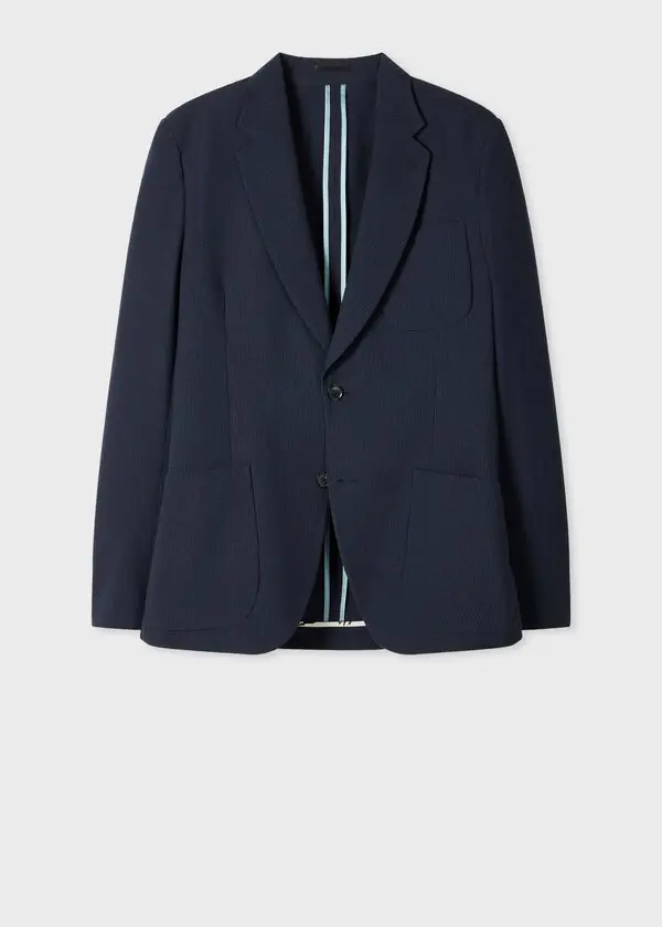 Paul Smith Cotton-blend Seersucker Stripe Blazer