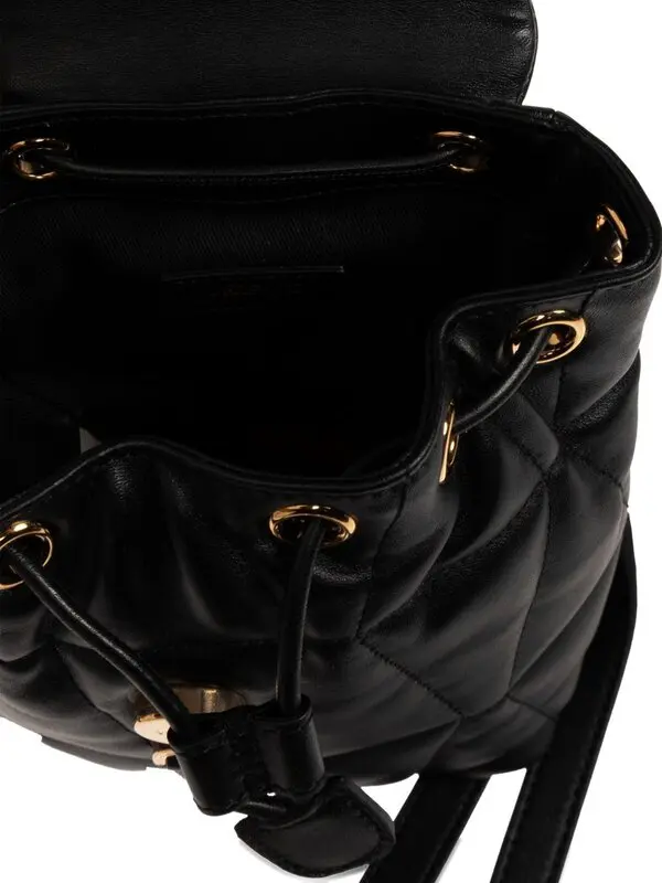 Versace Kleo Leather Backpack - Black
