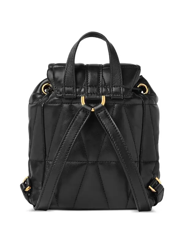 Versace Kleo Leather Backpack - Black