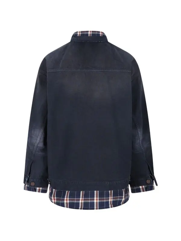 Balenciaga Cotton Shirt Jacket - Blue