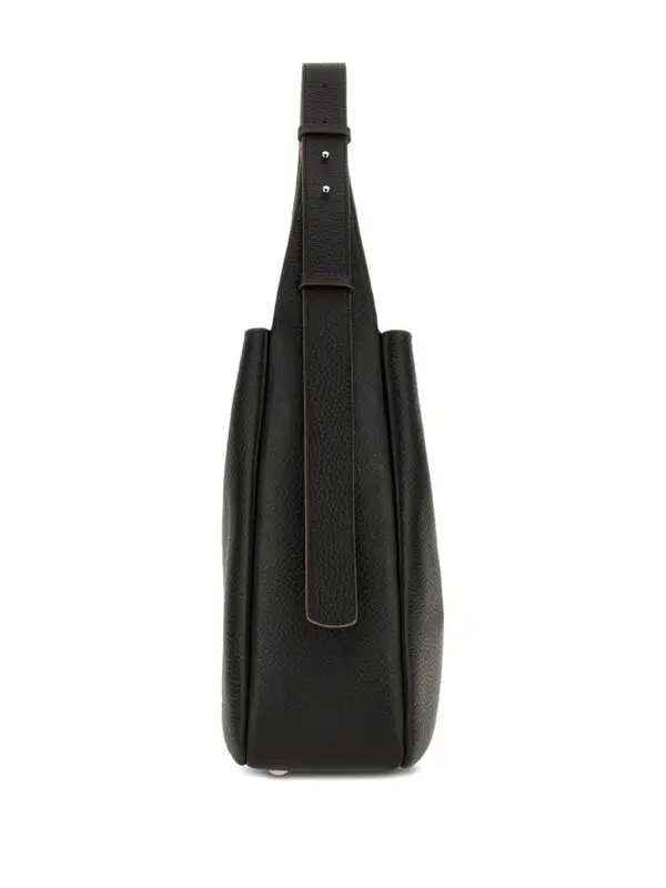 Hogan Leather Hobo Bag - Black