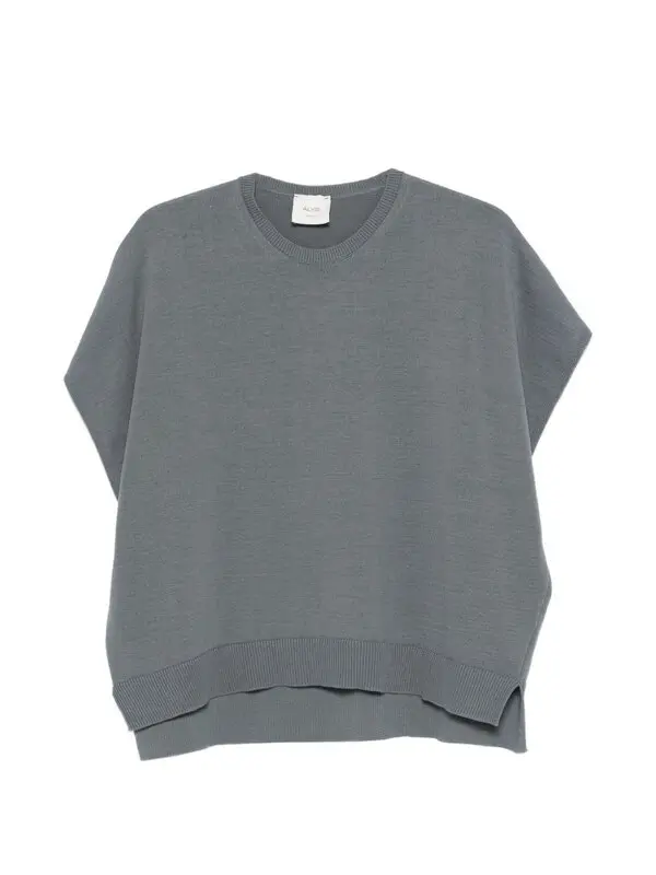 ALYSI Cotton T-shirt - Grey
