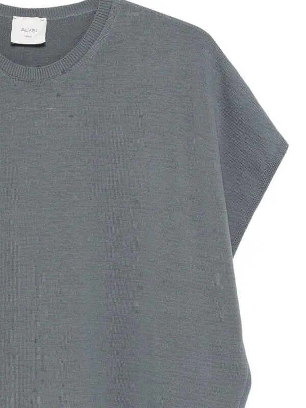 ALYSI Cotton T-shirt - Grey