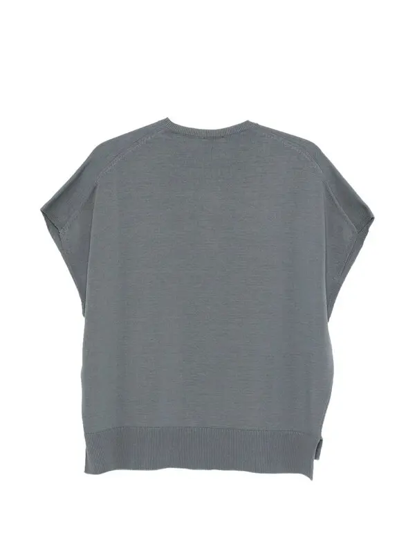 ALYSI Cotton T-shirt - Grey