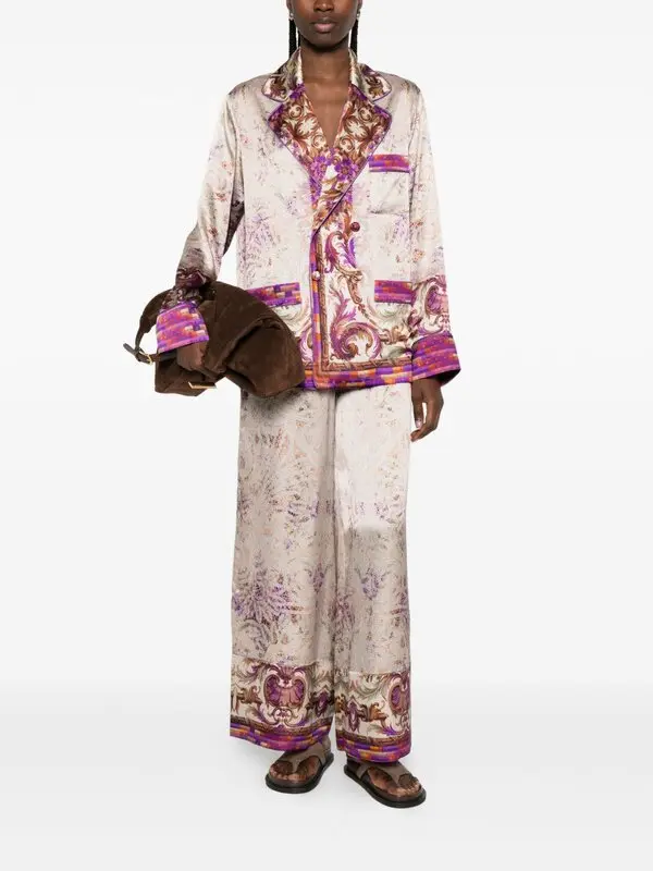 PIERRE-LOUIS MASCIA Printed Silk Jacket - Pink