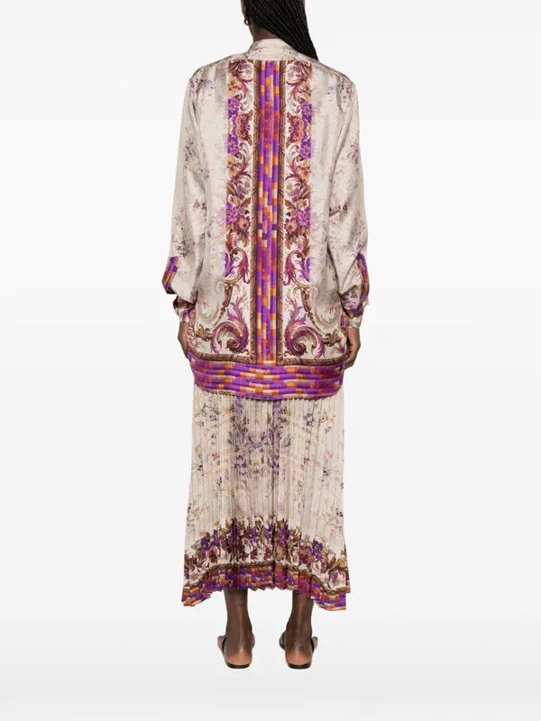 PIERRE-LOUIS MASCIA Printed Silk Shirt - Pink